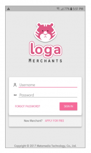 แอปพลิเคชัน Loga Merchant (Android) - Loga