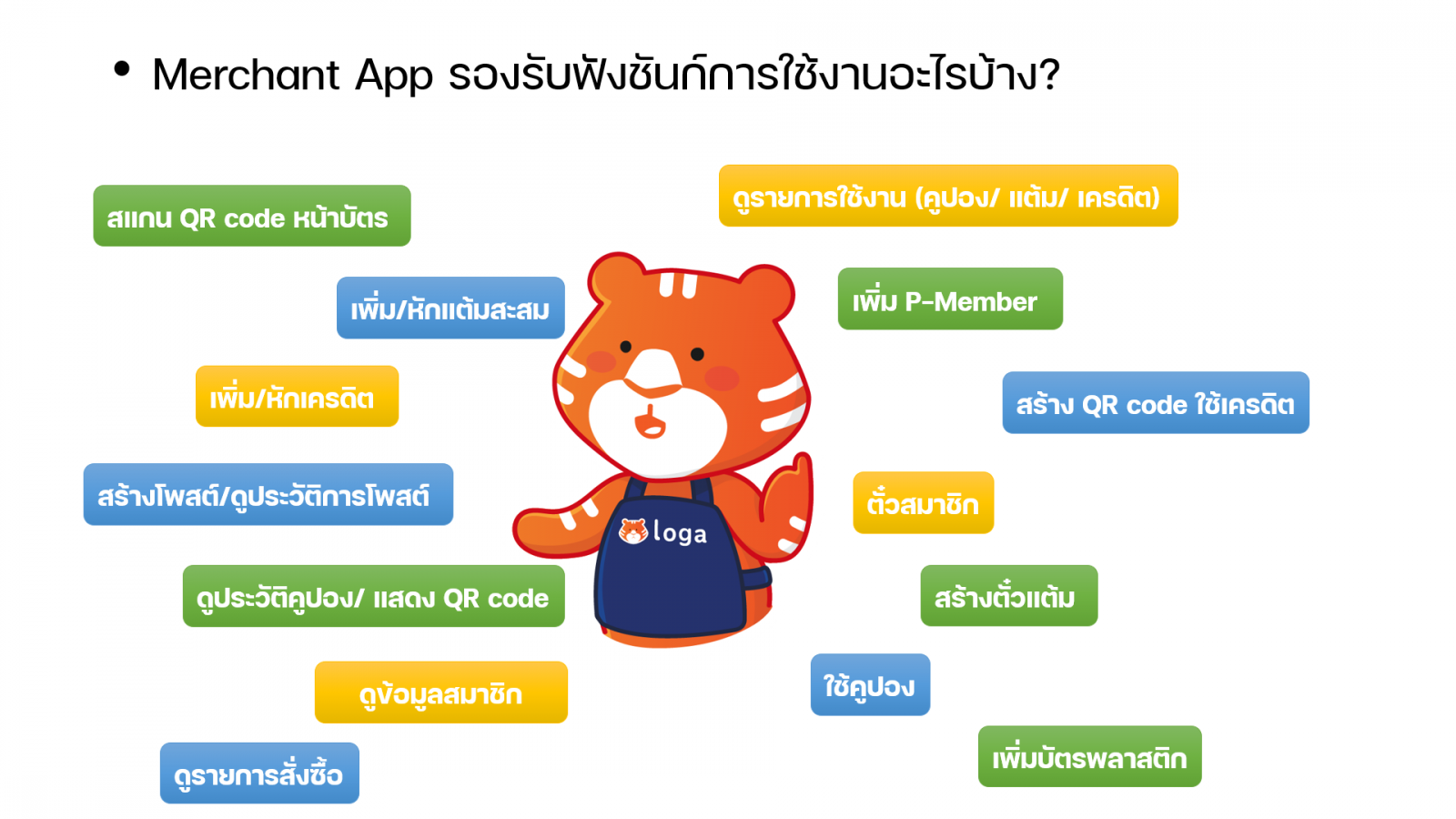 แอปพลิเคชัน Loga Merchant (Android) - Loga