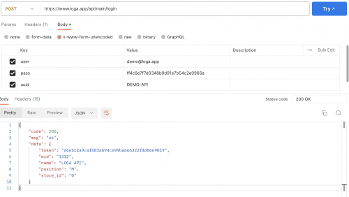 Loga API Integration Guidelines - Loga