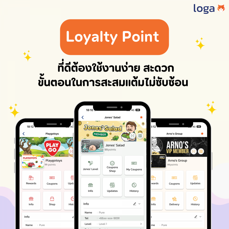 รักษาฐานลูกค้าเก่าด้วยระบบ Loyalty Points - Loga